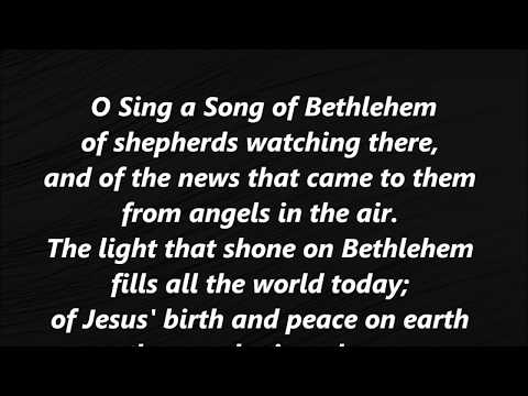 O Sing a Song of BETHLEHEM Hymn Lyrics Words text Methodist Sing Along Song