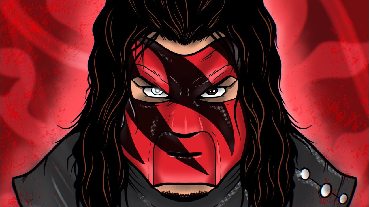 Kane WWE Time Lapse Illustration Drawing | MigsMedia1