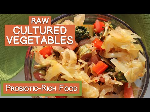 Raw Cultured Vegetables, A Fermented Probiotic-Rich Food Source