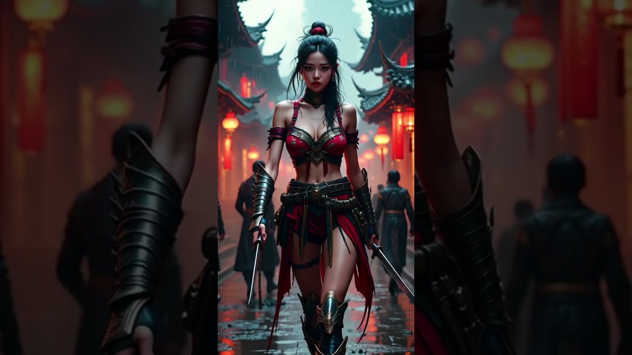 Beautiful Chinese girl warrior #beautifulgirl #warrior #aiart #coolvideo