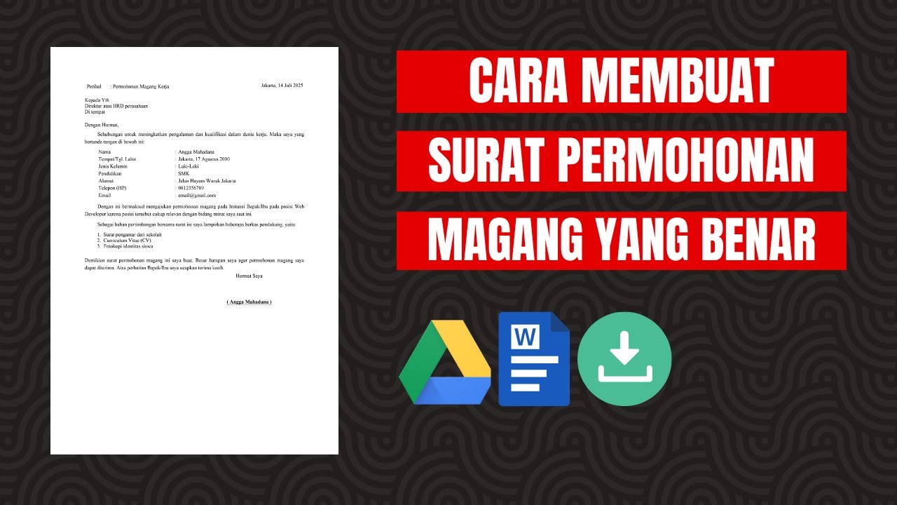 How to Write a Good and Correct Internship Application Letter