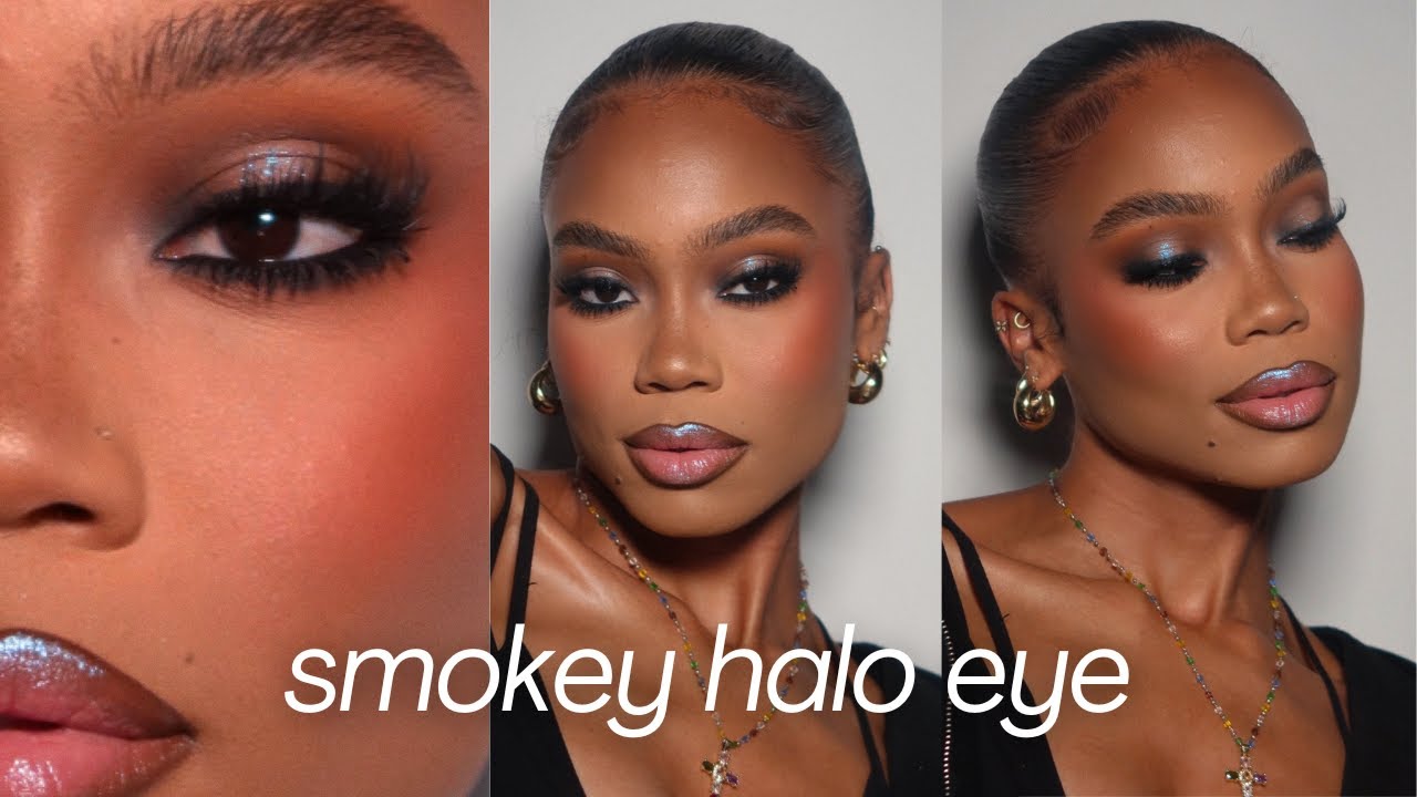 smokey halo eyeshadow tutorial | NEW Danessa Myricks light work vll the freedom palette