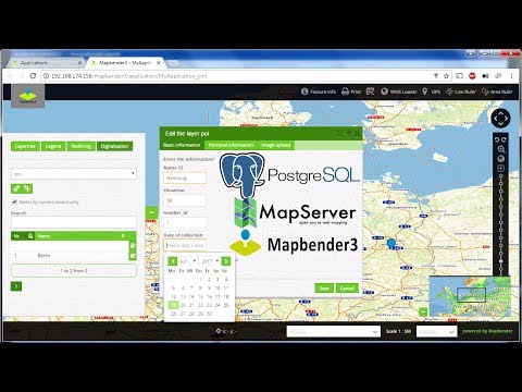 Erstellen eines webbasierten Geoinformationssystems (MapServer & Mapbender3)