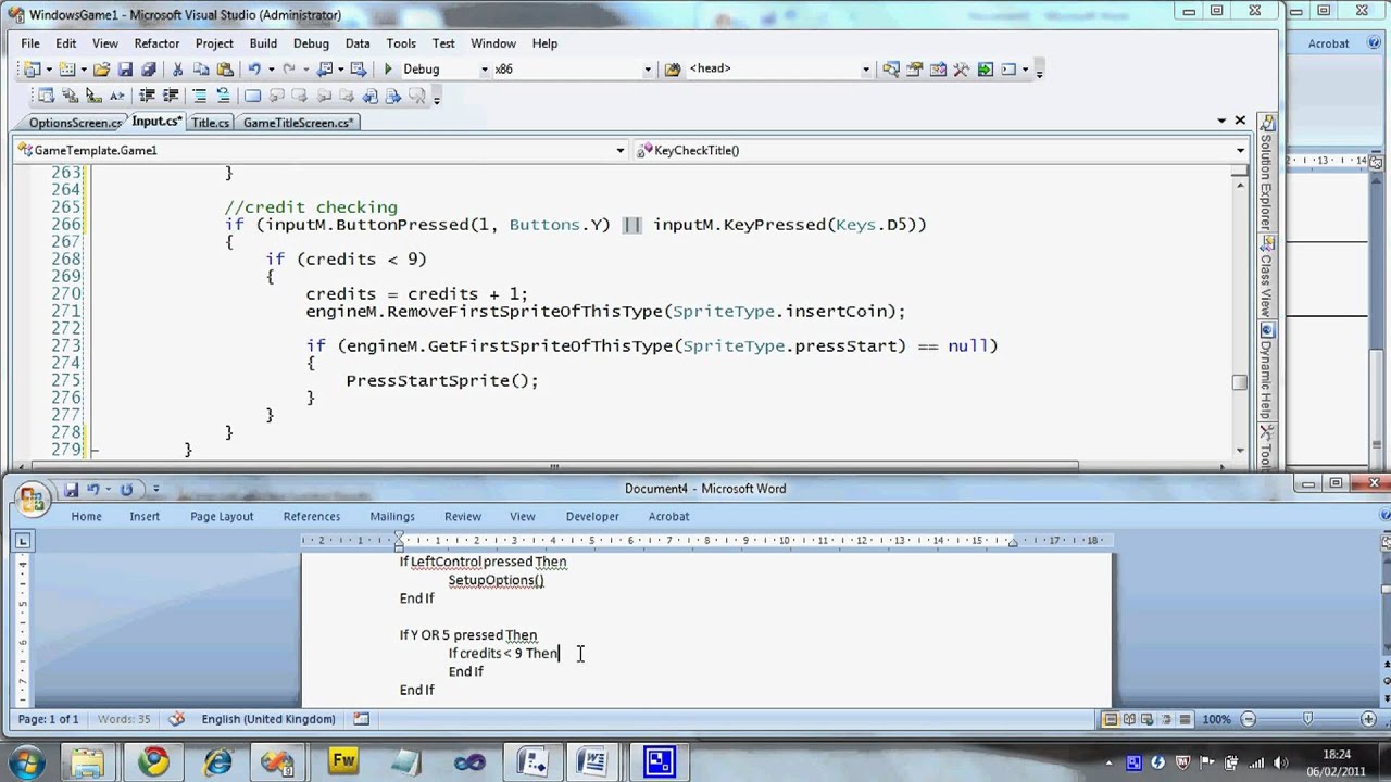 Creating pseudo code for KeyCheckTitle()