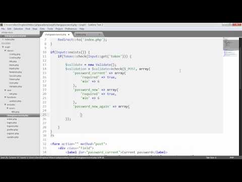 Learn PHP OOP Login Register System Changing Password Part 21 23 - Mind Luster