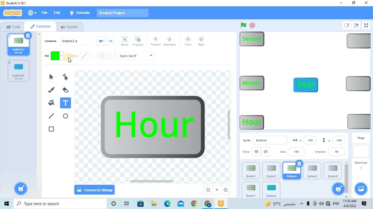 How to make date in #scratch