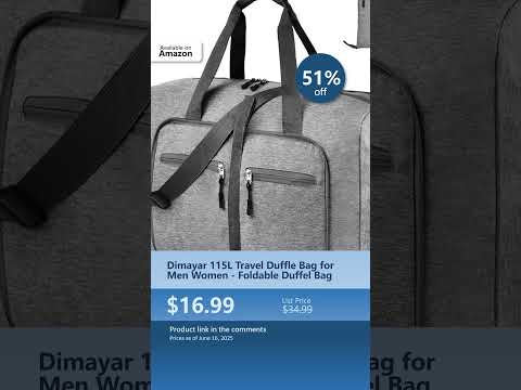 Dimayar 115L Travel Duffle Bag for Men Women - Foldable Duffel Bag