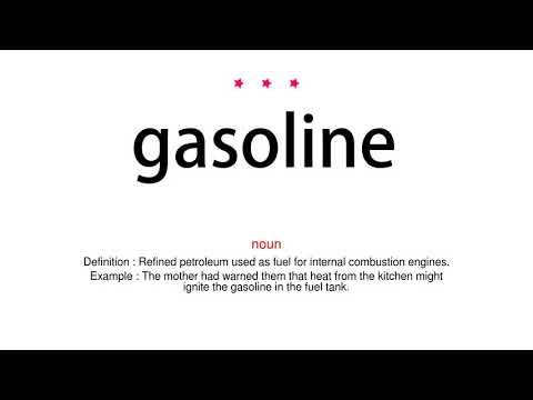 How to pronounce gasoline - Vocab Today