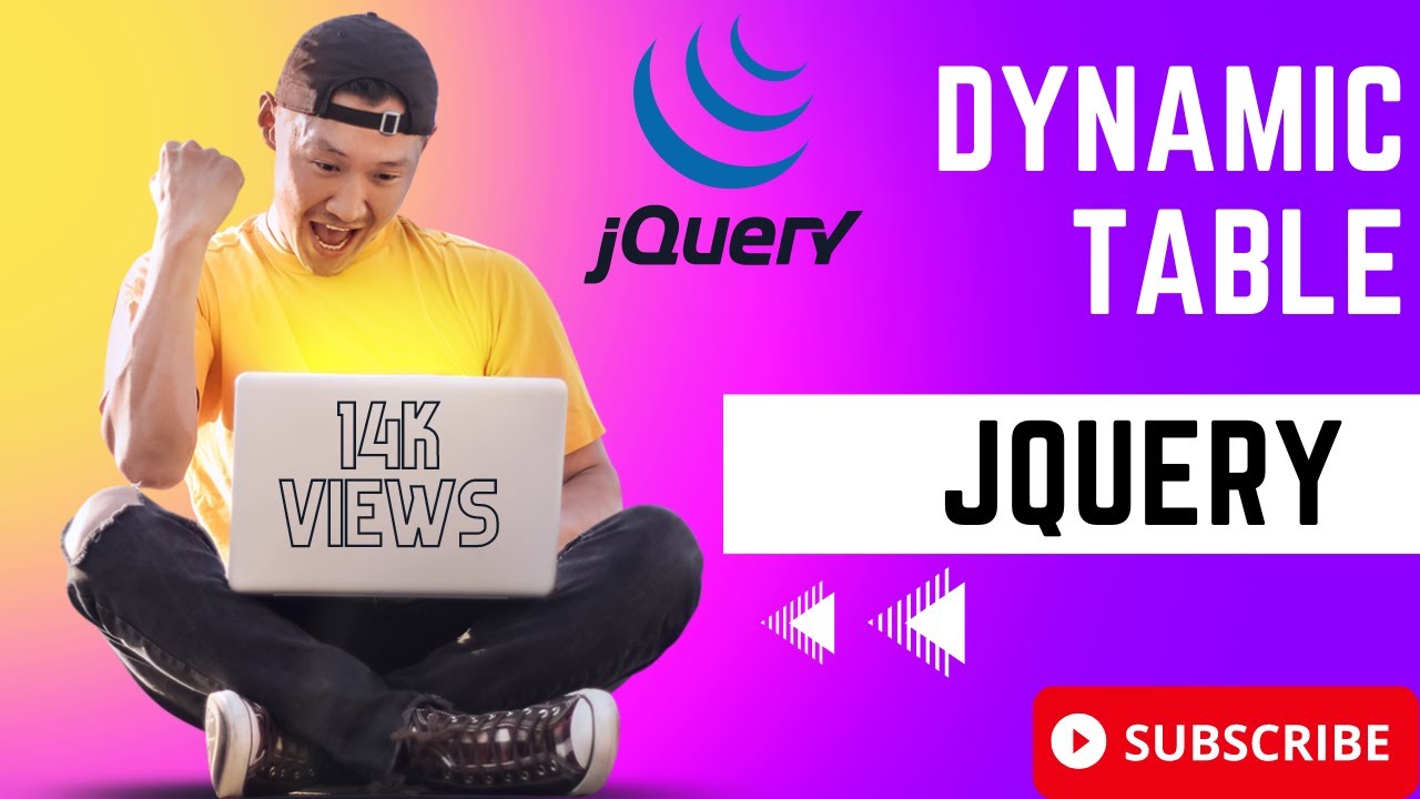 Dynamically Add & Remove Table Rows Using jQuery | jquery tutorial | jquery tutorial for beginners
