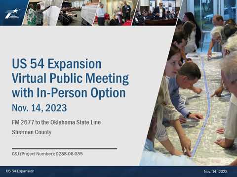 US 54 Expansion Virtual Public Meeting
