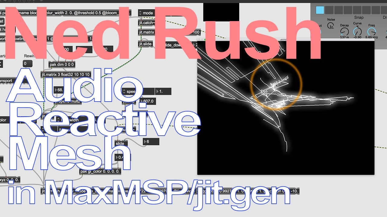 Max MSP Tutorial - Audio Reactive Mesh = Ned Rush