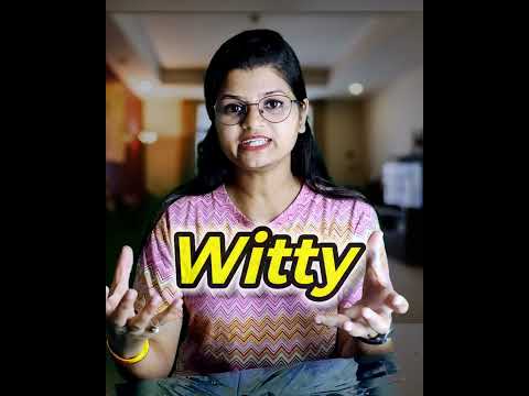 "WITTY" Whats The Meaning?, How To Use? #learnwithdevitaofficial #englishspeaking #englishvocabulary