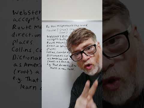 Do you Mispronounce the Word Route? - Two Pronunciations - English Tutor Nick P