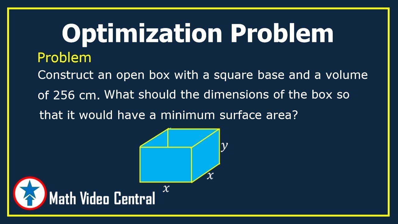 Optimization Problem # 3 | Calculus