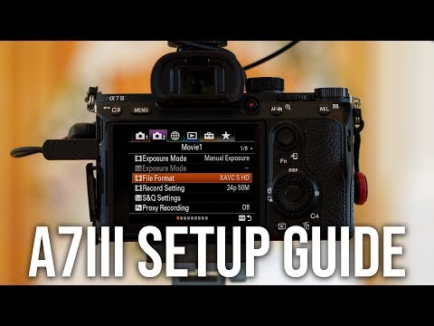 Sony A7 III: Photo & video setup (ILCE7M3B.CEC)
