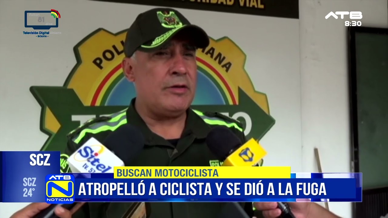 Buscan a motociclista que arrolló a ciclista en Santa Cruz - ATB Digital