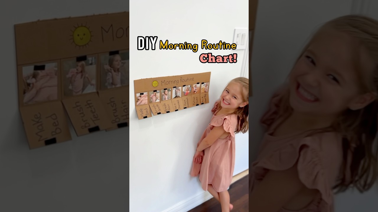 Back to School Game Changer, DIY Kids Morning Chart | Subscribe for more fun ideas!