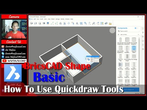 Bricscad Shape How To Use Quickdraw Tools Tutorial