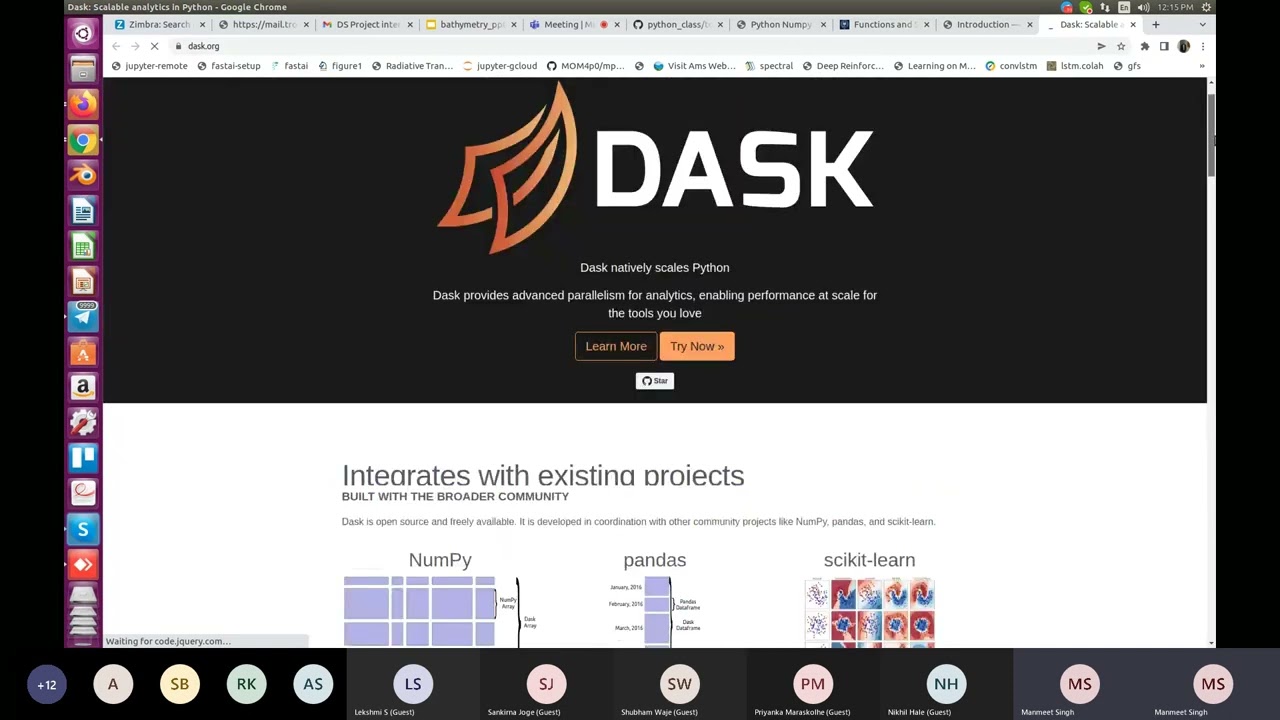 Xarray | Dask | Dataset | Dataarray | Data analysis and advanced programming