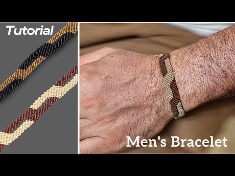 Men's Macrame Bracelet /step by step tutorial /#uniquedesign #bracelet