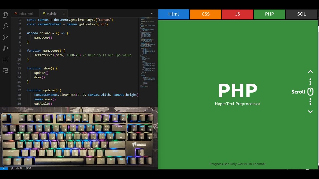 ASMR Programming - Scroll Progress Indicator (HTML & CSS Only) - No Talking