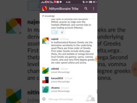 Channel Explanations in Slack Application (Niftymillionaire Tribe) (Hindi)