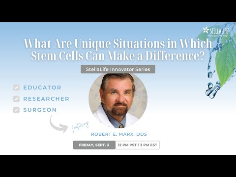 Dr. Robert E. Marx, DDS - StellaLife