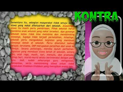 Menyimpulkan Pendapat Pro dan kontra beserta solusi pada teks diskusi