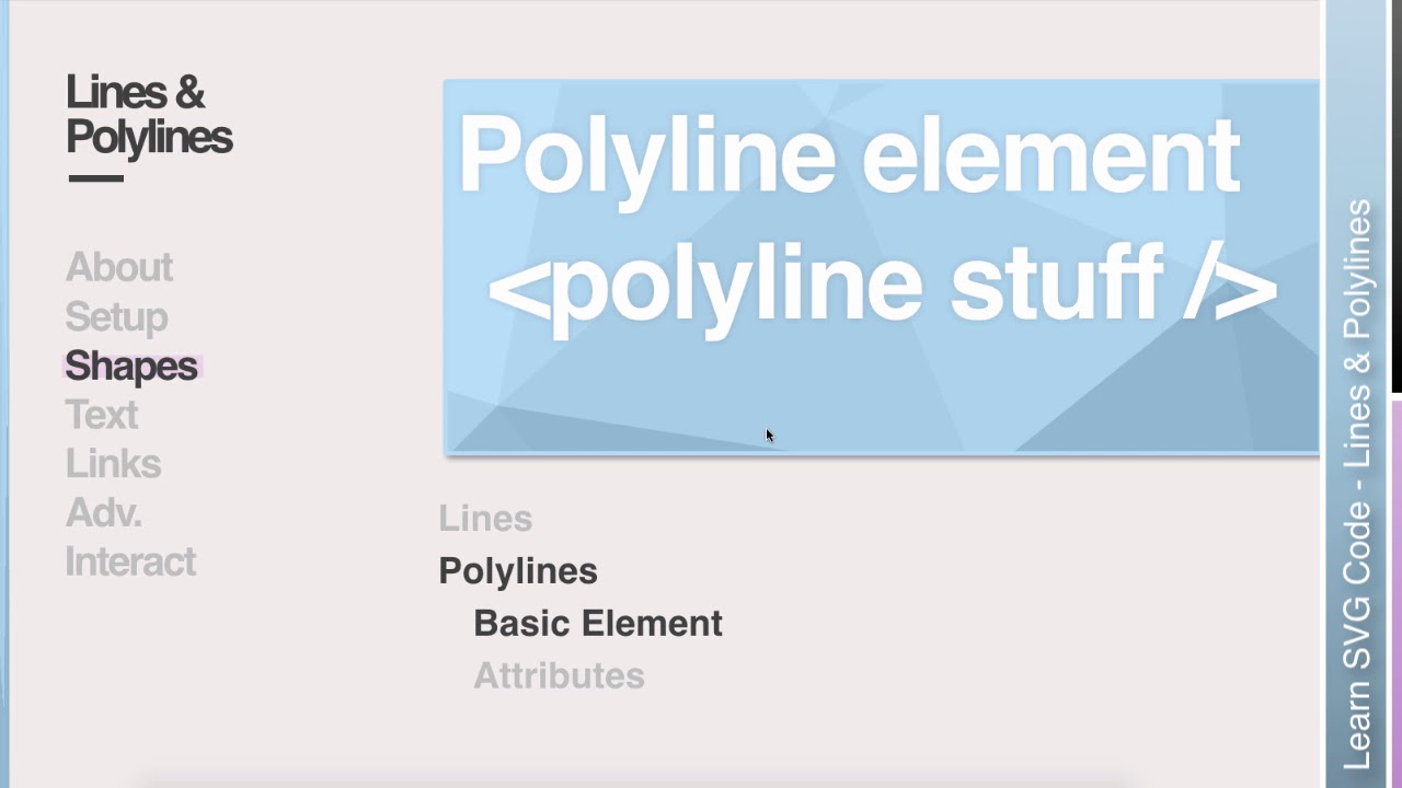 Learn SVG- Lines & Polylines