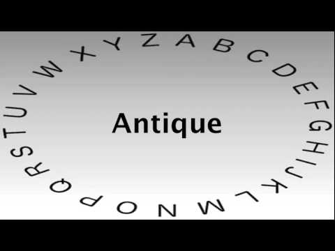 SAT Vocabulary Words and Definitions — Antique