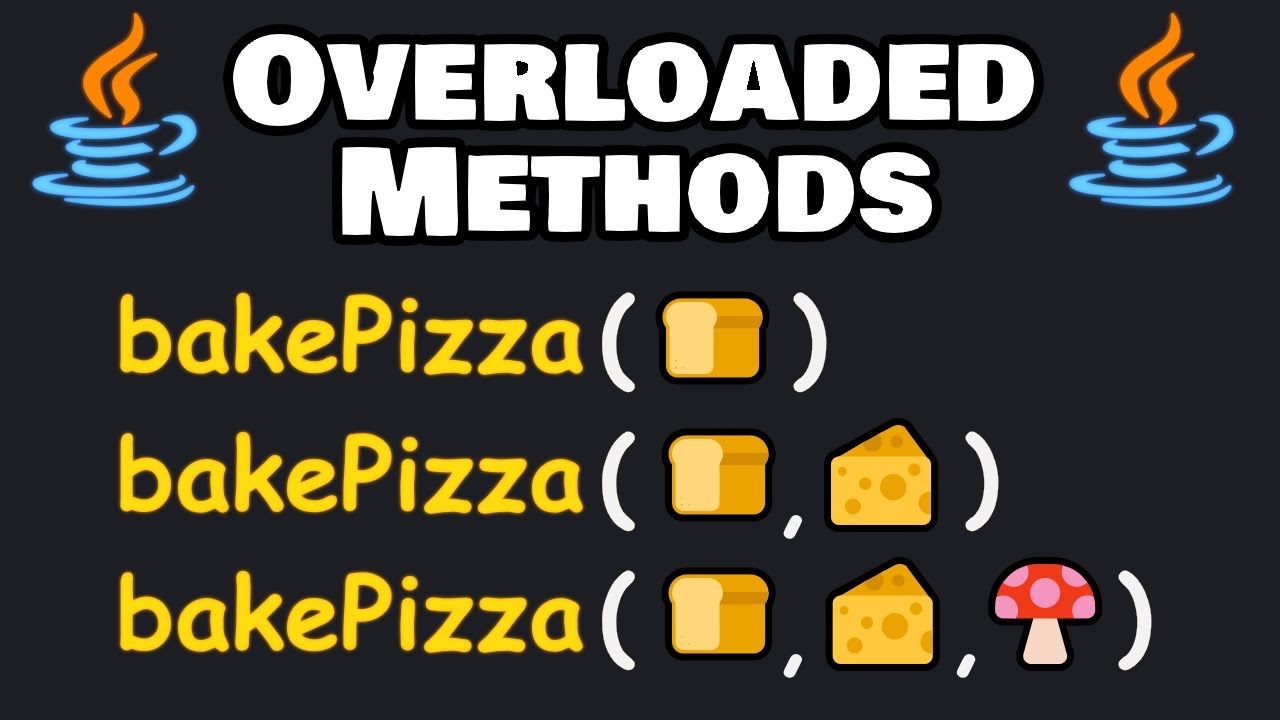 Learn Java overloaded methods in 6 minutes! 🍕