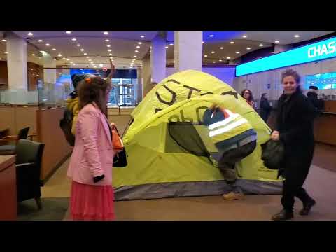 TentCity in Chase Bank - StopCopCity
