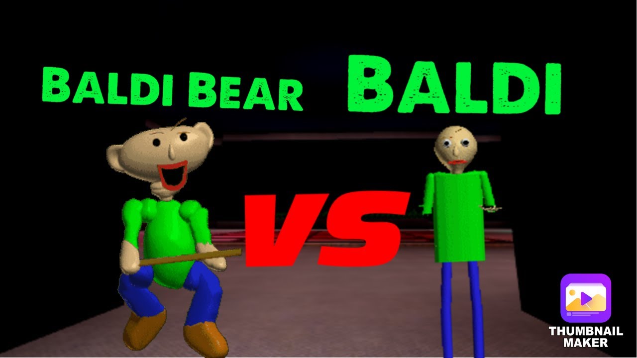 Baldi Bear VS Baldi! (Roblox Bear Alpha)