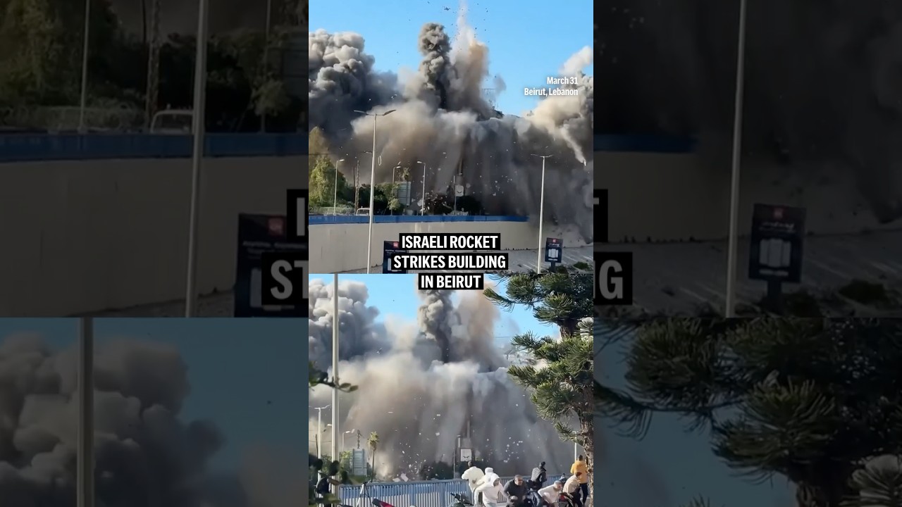 Israeli rocket strikes building in Beirut