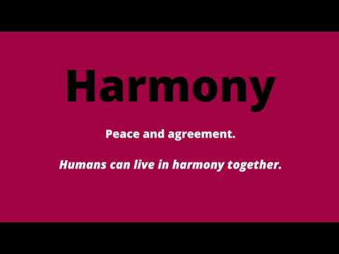 Learn English Vocabulary - Harmony