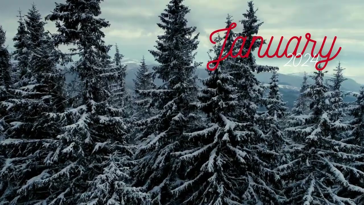 January 2024 Calendar Desktop Wallpaper - 4K