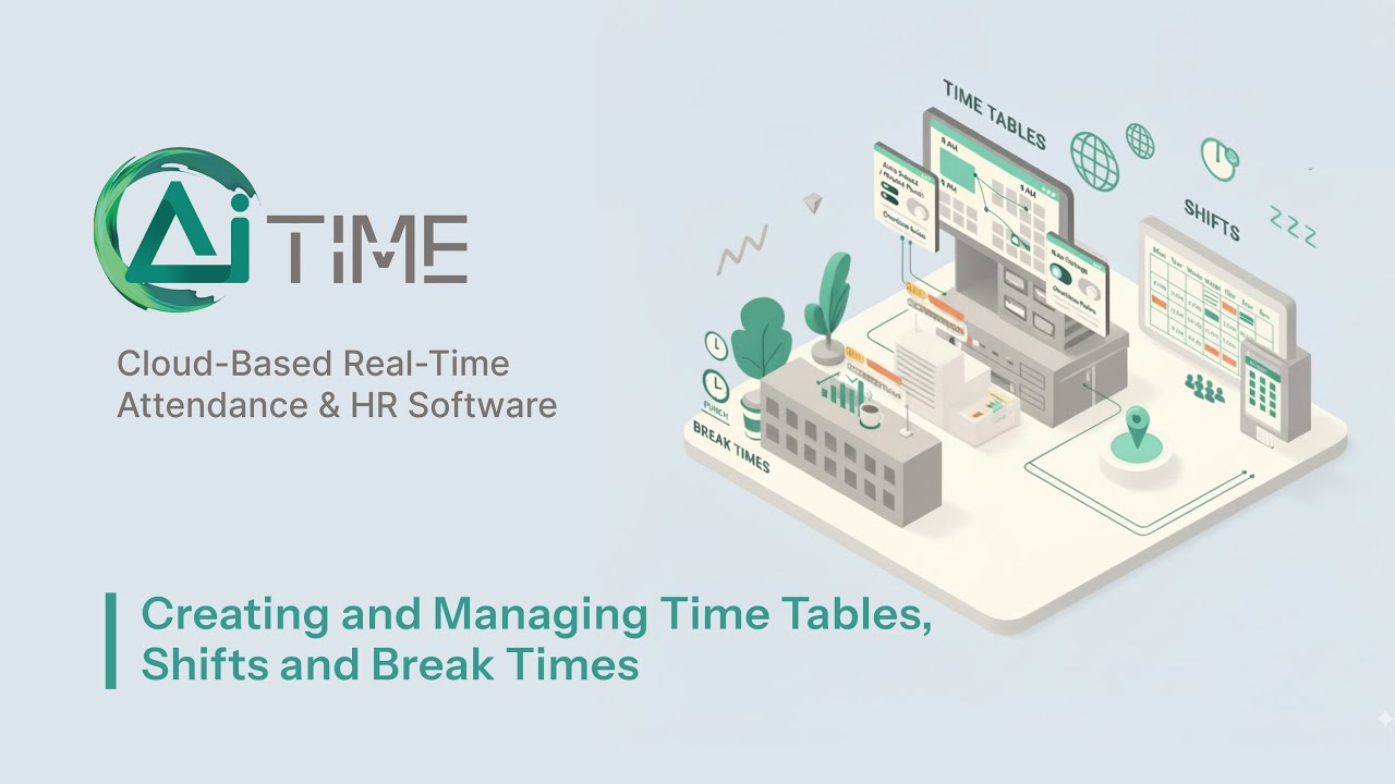 Creating & Managing Time Tables, Shifts and Break Times  | AiTIME Demo | Workforce Management