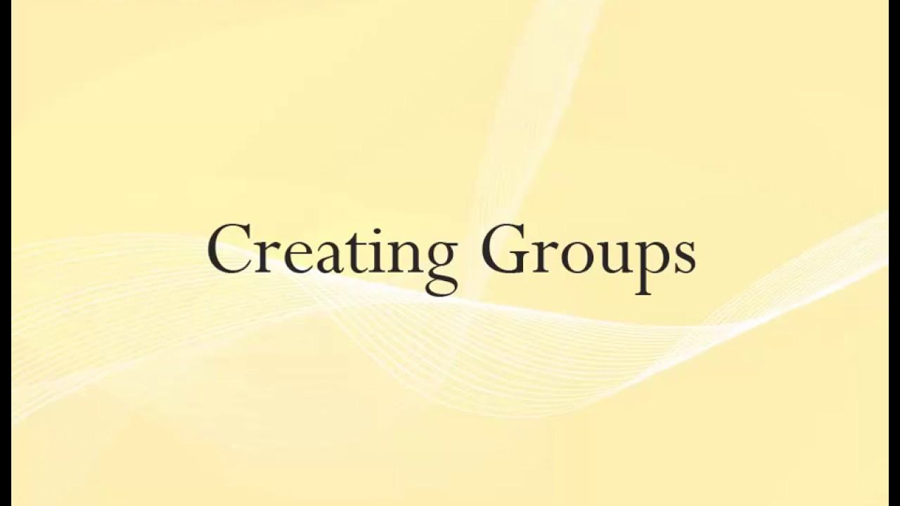 Desire2Learn: Instructors - Creating Groups