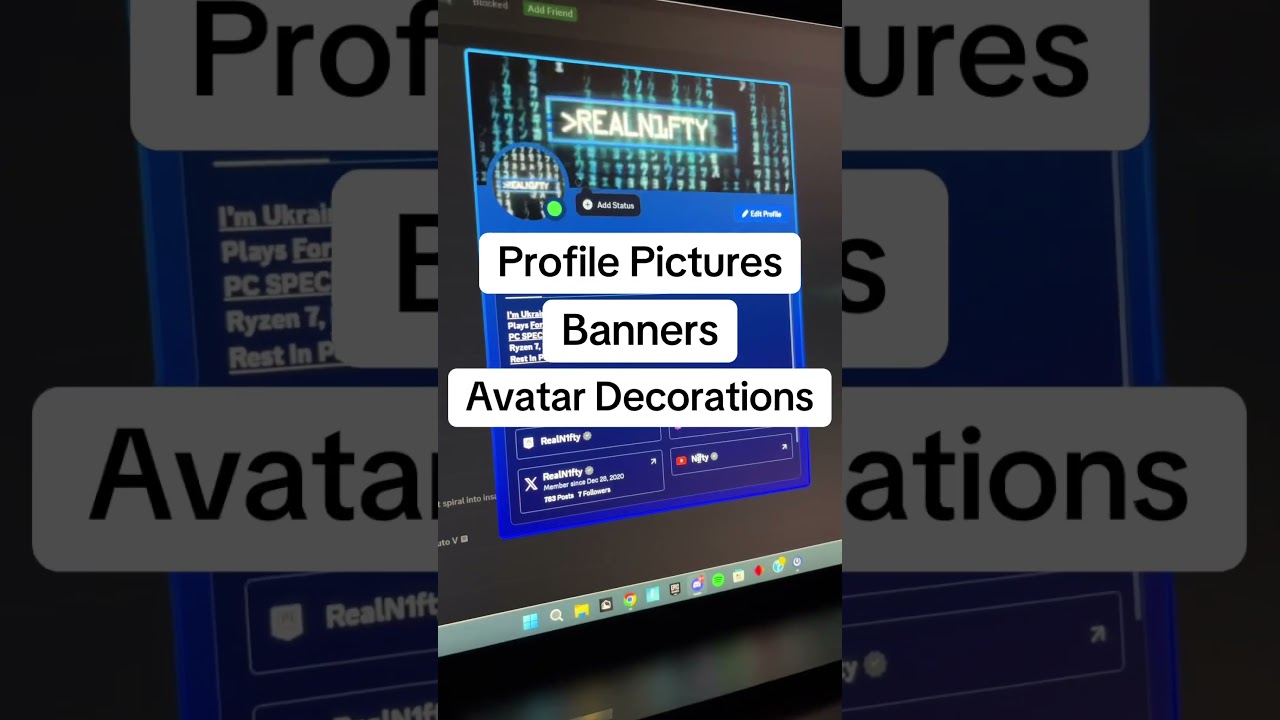 How to get discord pfps and banners for free #discord #discordtips #fypシ゚viral #foryou #gamingshorts