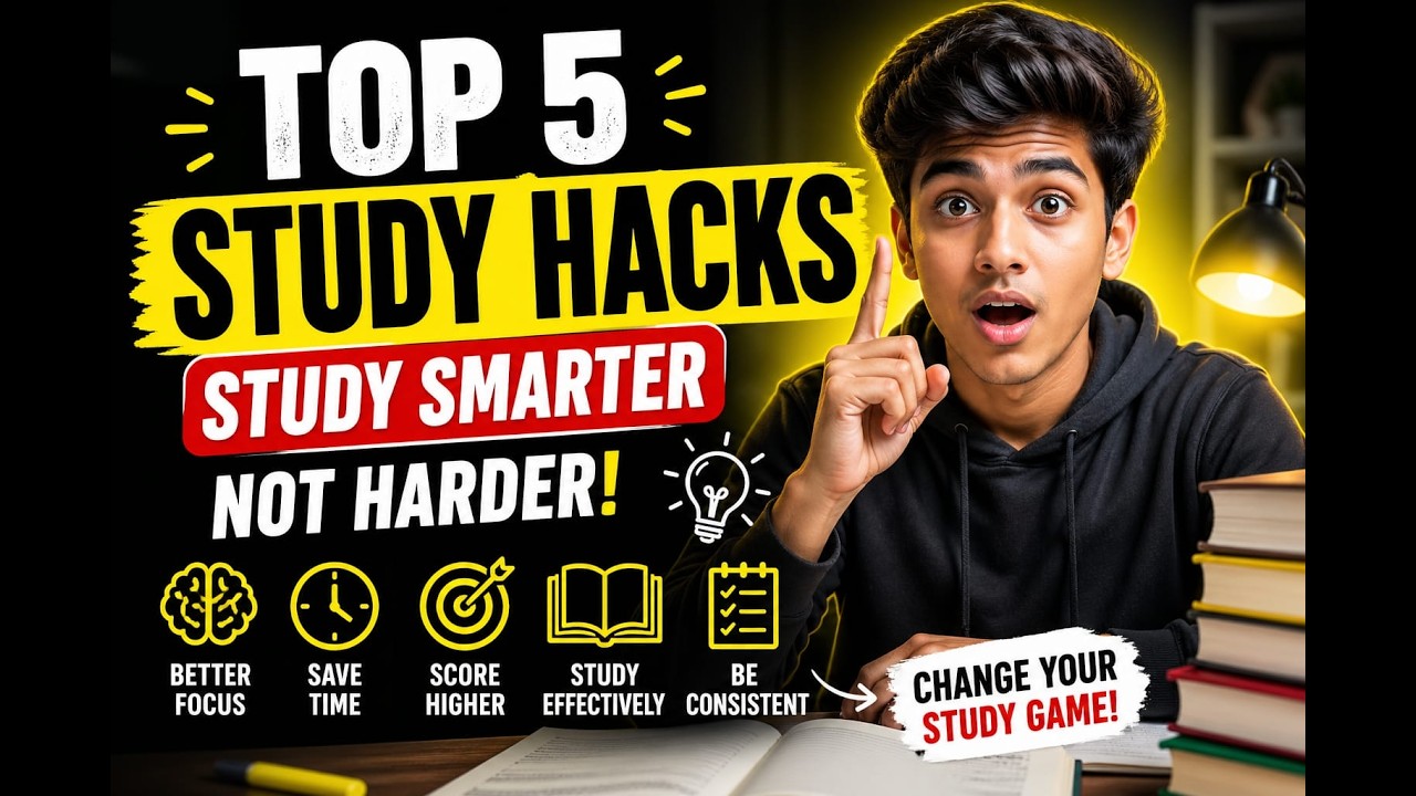 5 Study Hacks Every Student Should Know (Boost Your Grades Fast!)