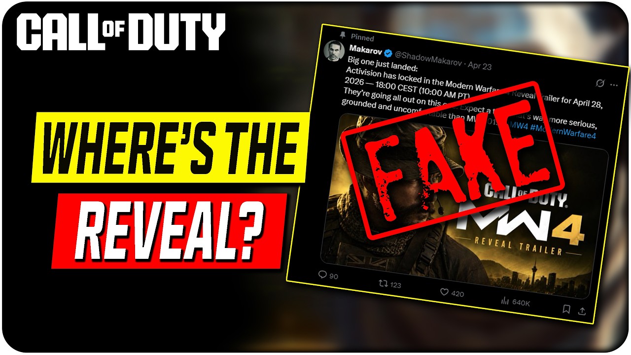 When will Modern Warfare 4 Actually Reveal?