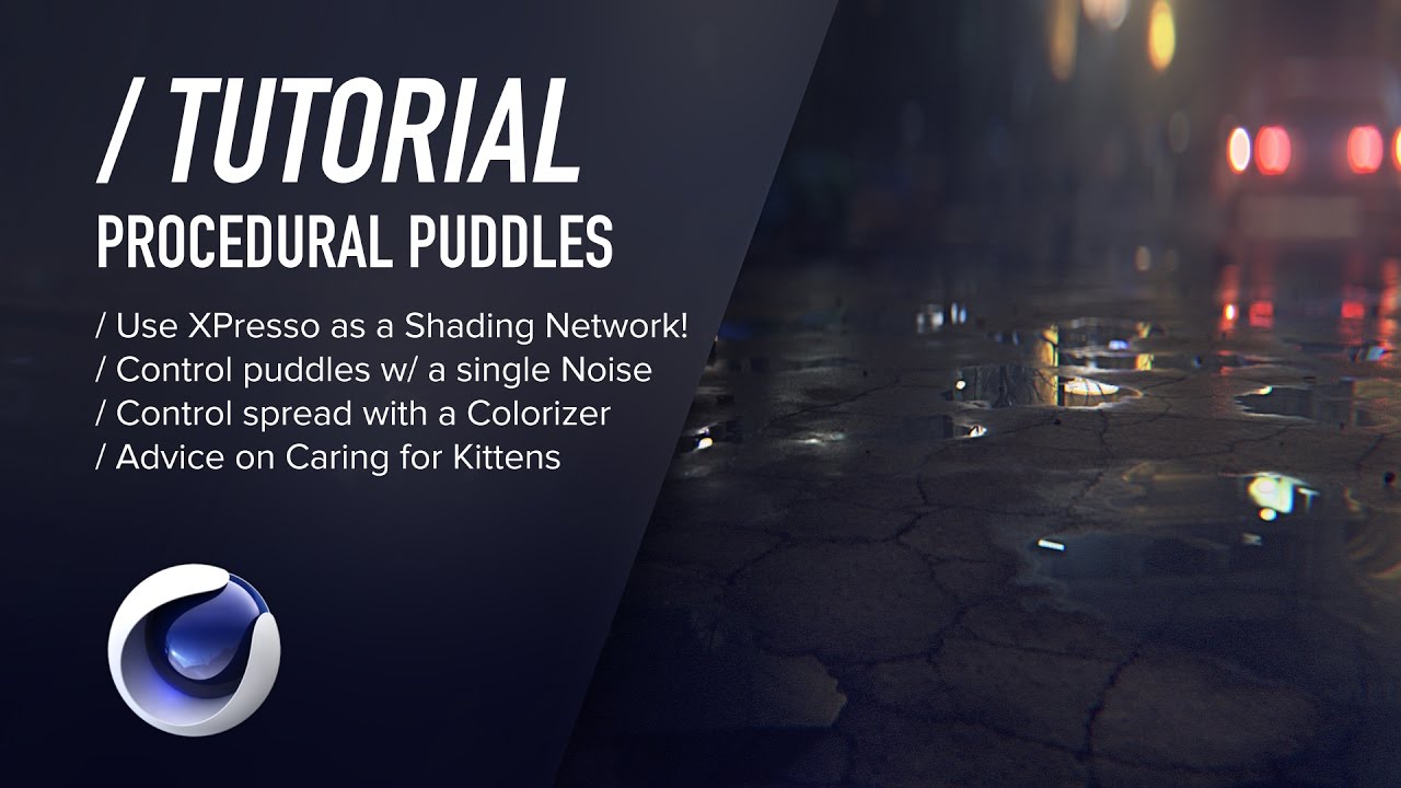 Puddles with an xpresso shader - Tutorials - Blog - C4Dzone