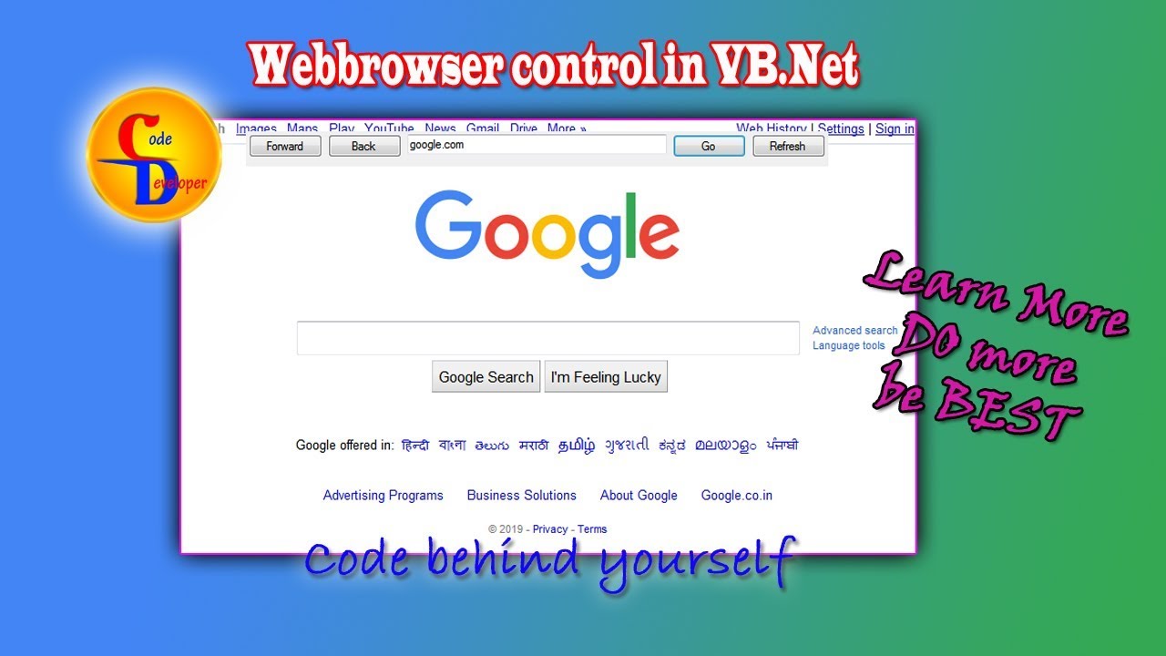 how to use webbrowser control in vb.net | itechsoftwareacademy