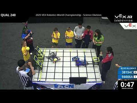 VEX World Championships 2025 Teamwork Match Team 38154C (Science Division)