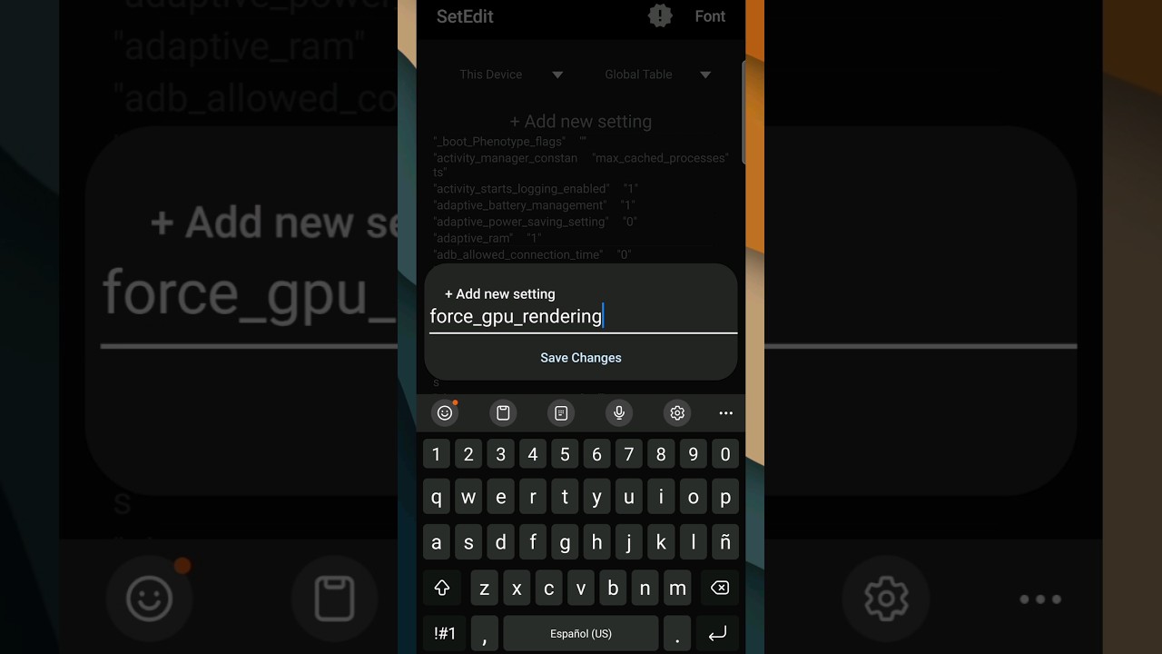 Enable Smooth GPU Rendering: Boost Android Performance #setedit  #android #boostperformance #fixlag