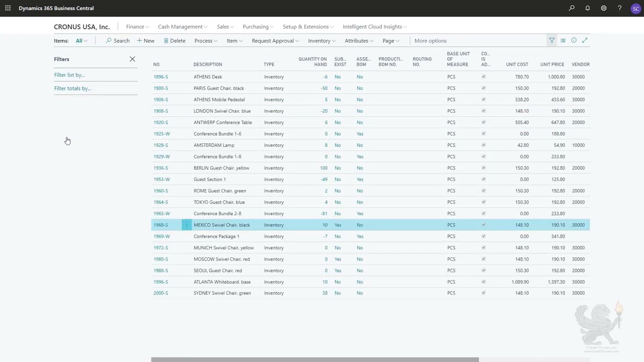 Guide to Mastering Filters in Dynamics 365 Business Central