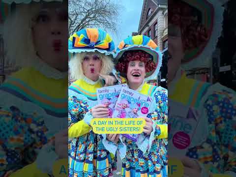 The Ugly Sisters visit Horsham #shorts #cinderella #pantomime #dame #vlog