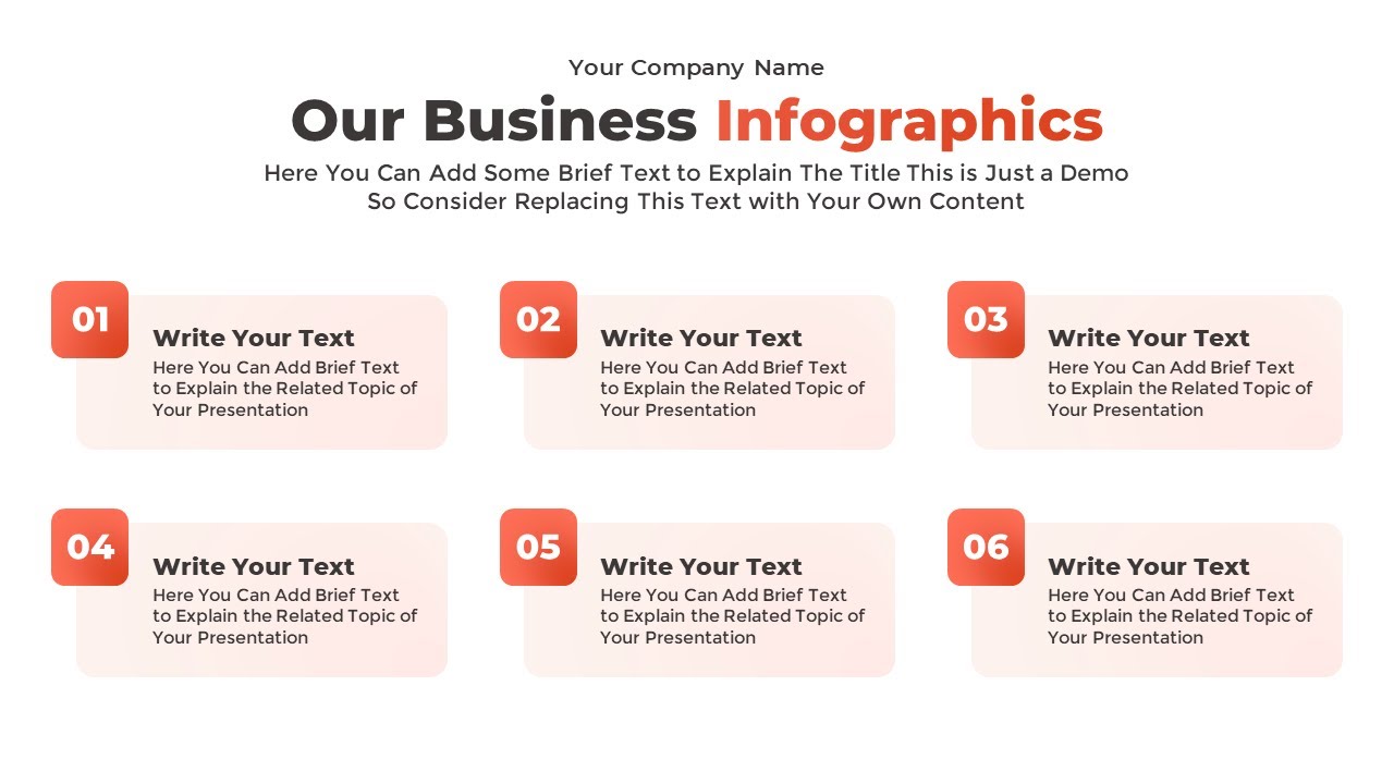 PowerPoint 6 Steps Process Infographic Slide