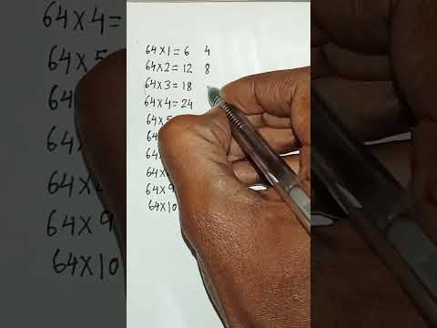 🌟64 multiplication tricks|64 table tricks|64 multiplication tips#maths#ytshorts #table