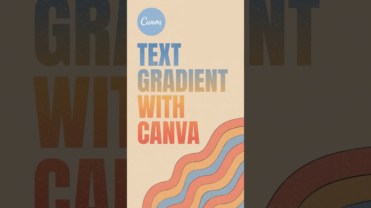 Text gradients in Canva 🎨 Create your own custom text with Canva, and it’s FREE! #canvatutorial